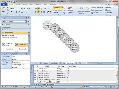 Microsoft Visio 2010 : Linking External Data to Shapes (part 6) - Using ... Microsoft Visio 2010 : Linking External Data to Shapes (part 6) - Using ...